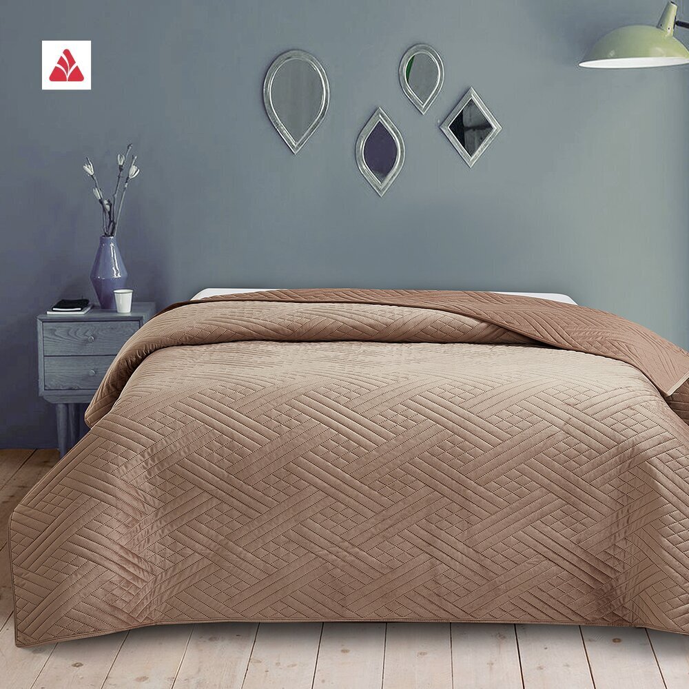 Letnji prekrivač kapućino boje | Deltateks online